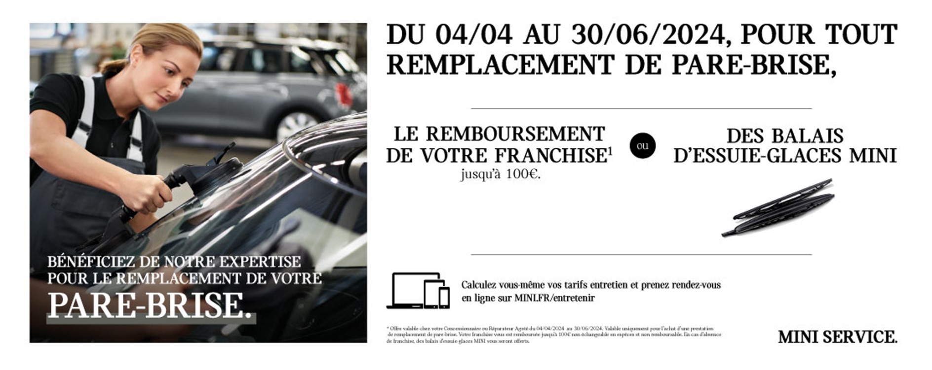 CONFIEZ-NOUS REMPLACEMENT DE VOTRE PARE-BRISE !|MINI OLIVA MOTOR